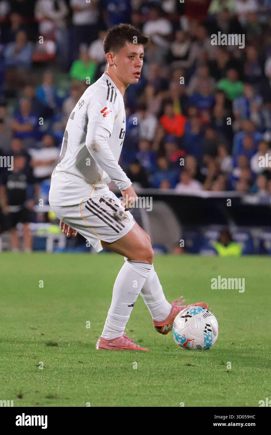 Spanish La Liga EA Sports soccer match Getafe vs Real Madrid at ...