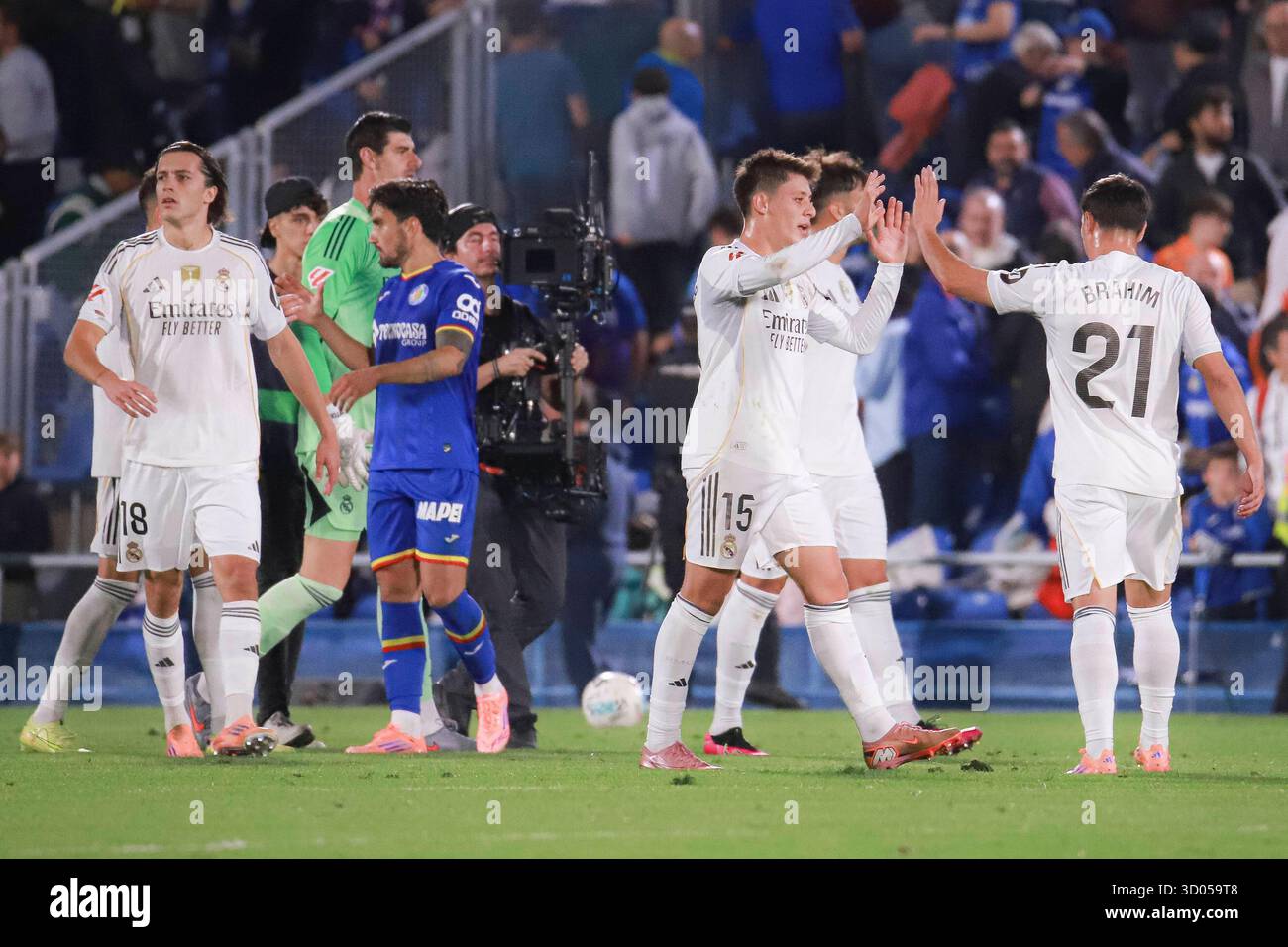 Spanish La Liga EA Sports soccer match Getafe vs Real Madrid at ...