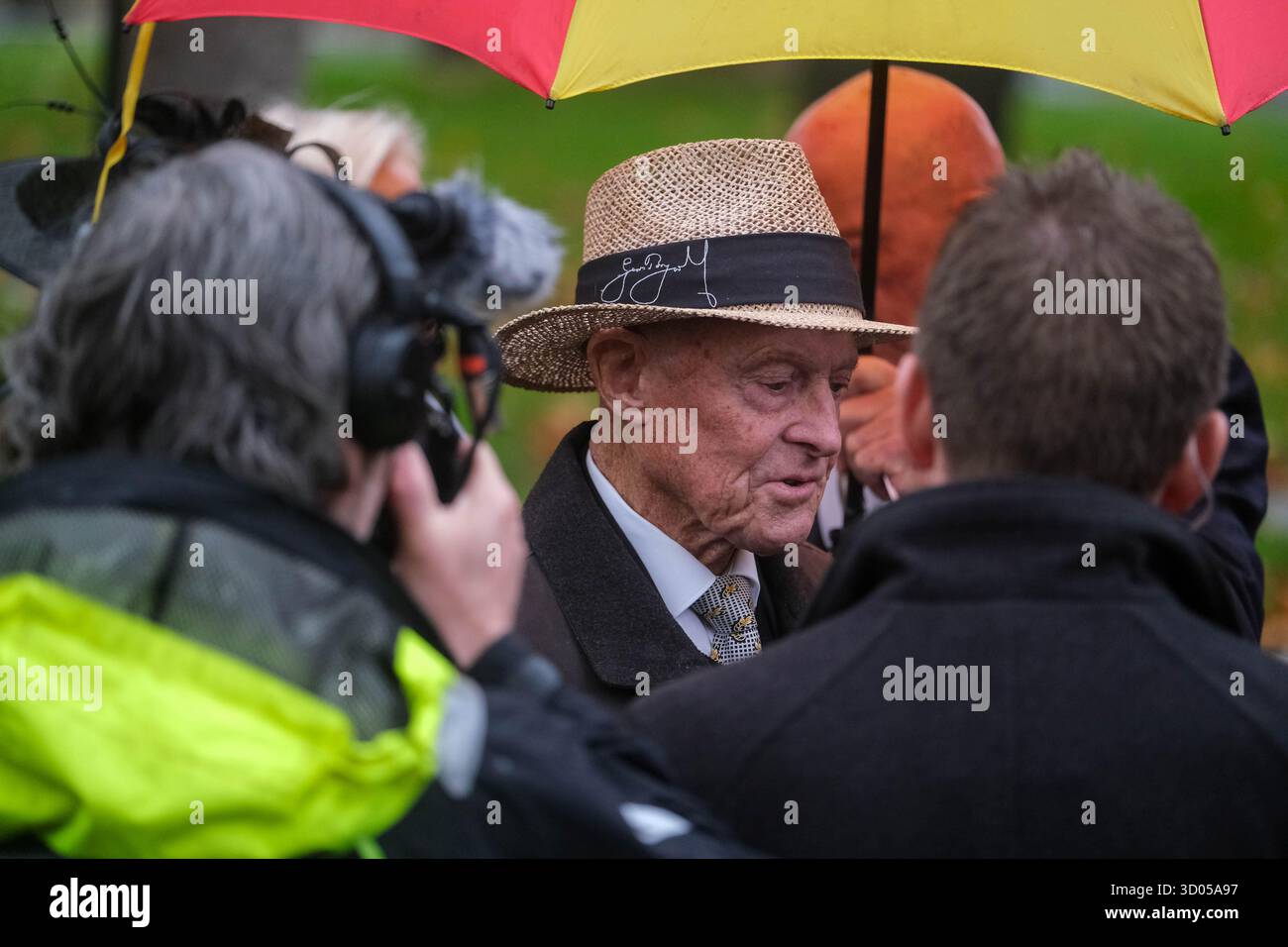 The funeral of Harold 'Dickie' Bird at St Mary's Church in Barnsley ...