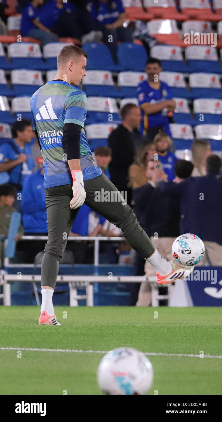 Spanish La Liga EA Sports soccer match Getafe vs Real Madrid at ...