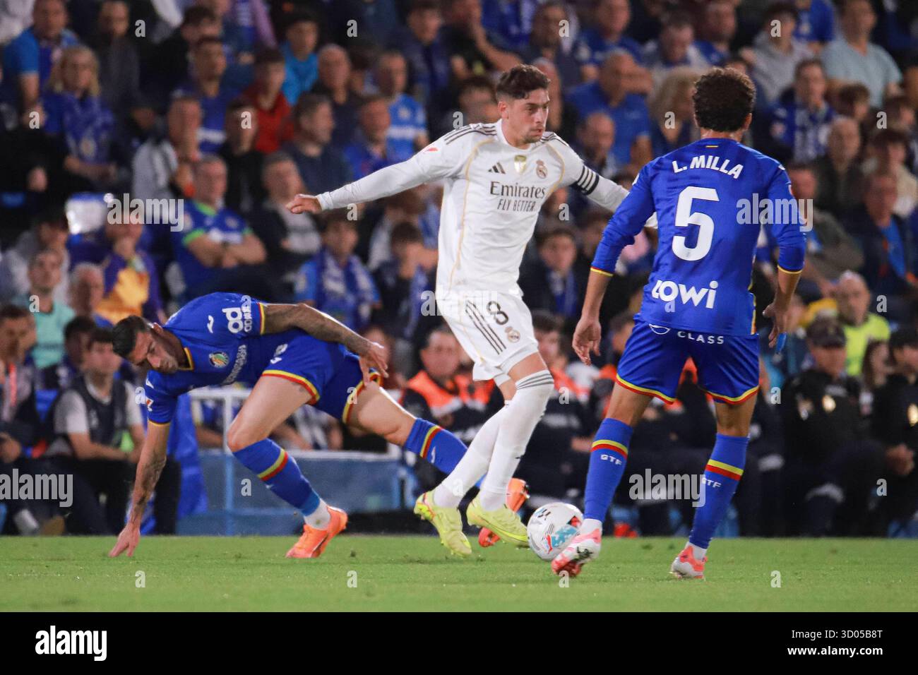 Spanish La Liga EA Sports soccer match Getafe vs Real Madrid at ...