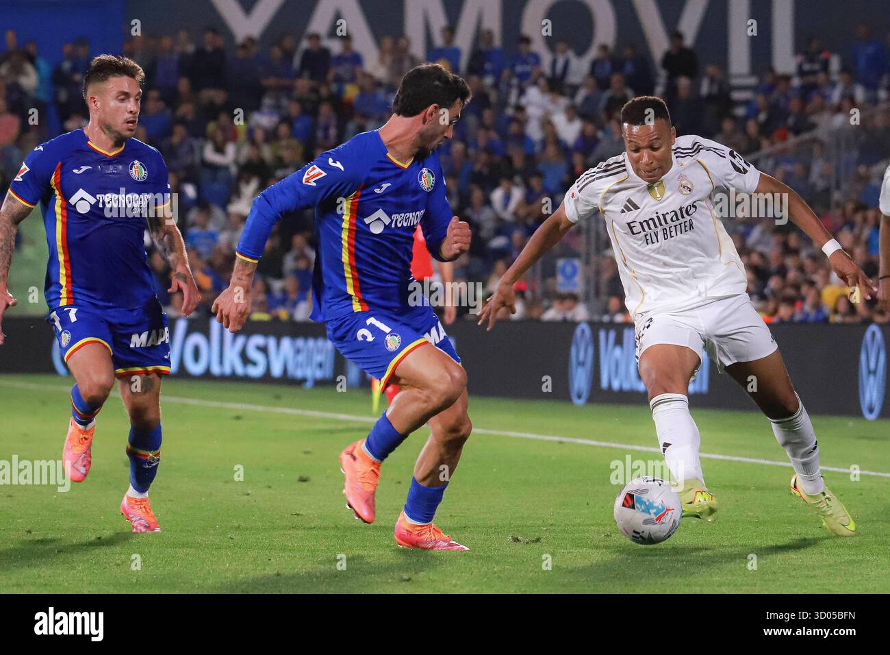 Spanish La Liga EA Sports soccer match Getafe vs Real Madrid at ...