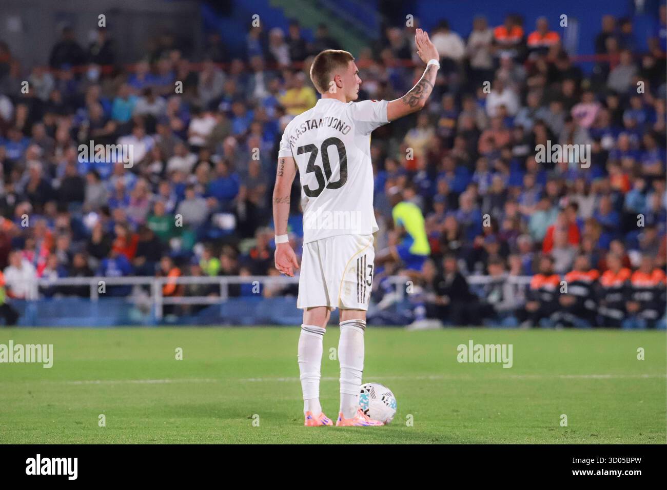 Spanish La Liga EA Sports soccer match Getafe vs Real Madrid at ...