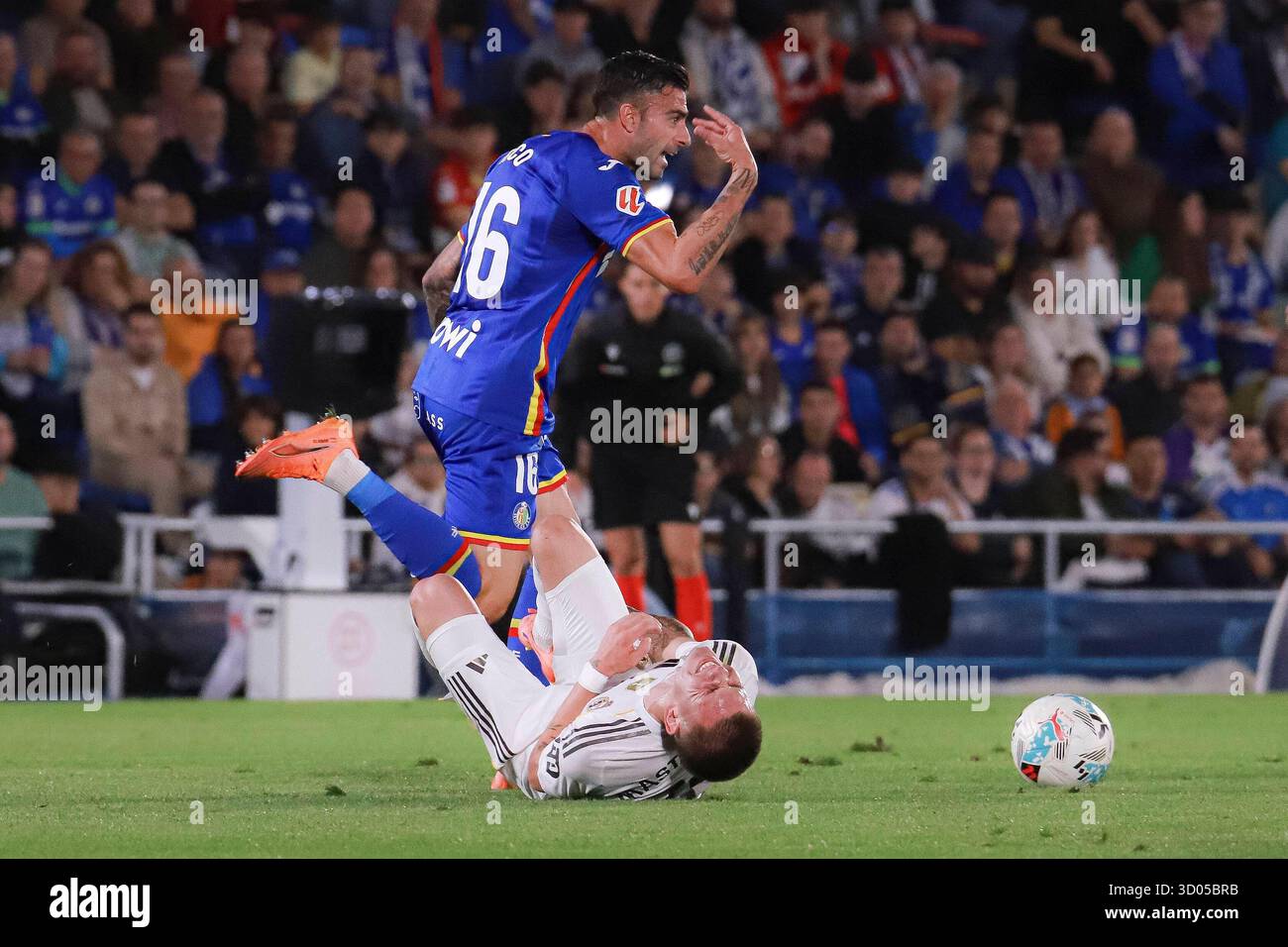 Spanish La Liga EA Sports soccer match Getafe vs Real Madrid at ...