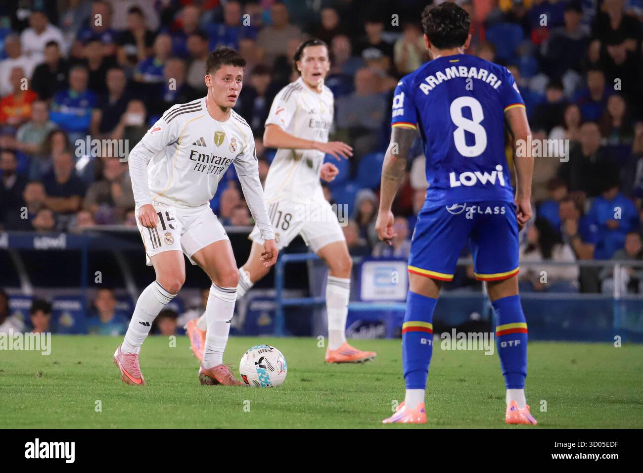 Spanish La Liga EA Sports soccer match Getafe vs Real Madrid at ...