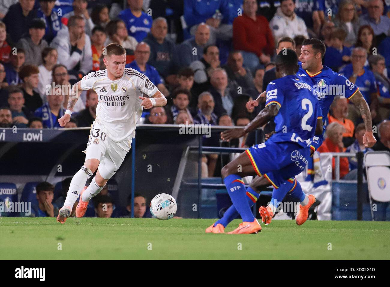 Spanish La Liga EA Sports soccer match Getafe vs Real Madrid at ...