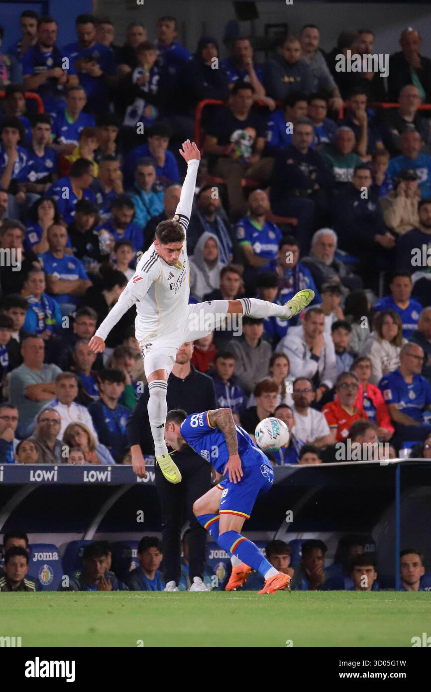 Spanish La Liga EA Sports soccer match Getafe vs Real Madrid at ...