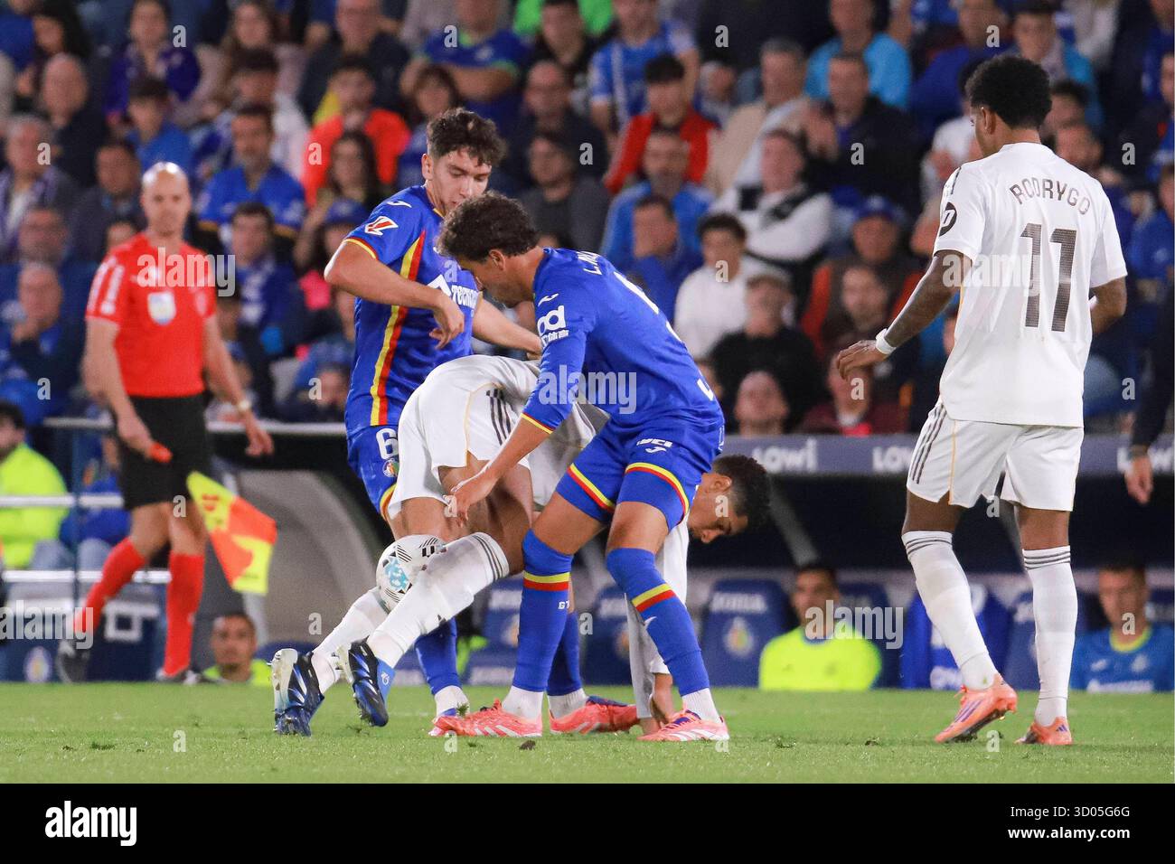 Spanish La Liga EA Sports soccer match Getafe vs Real Madrid at ...