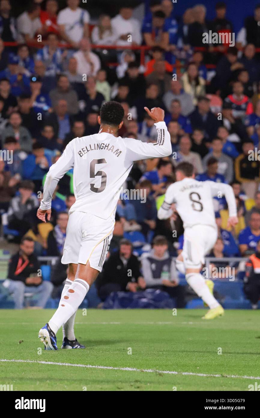 Spanish La Liga EA Sports soccer match Getafe vs Real Madrid at ...