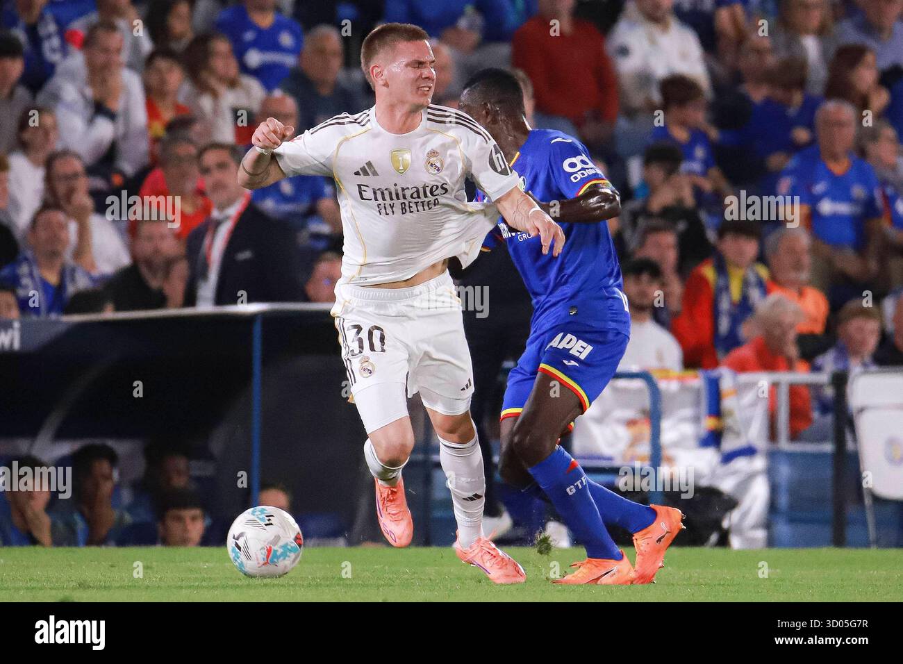 Spanish La Liga EA Sports soccer match Getafe vs Real Madrid at ...