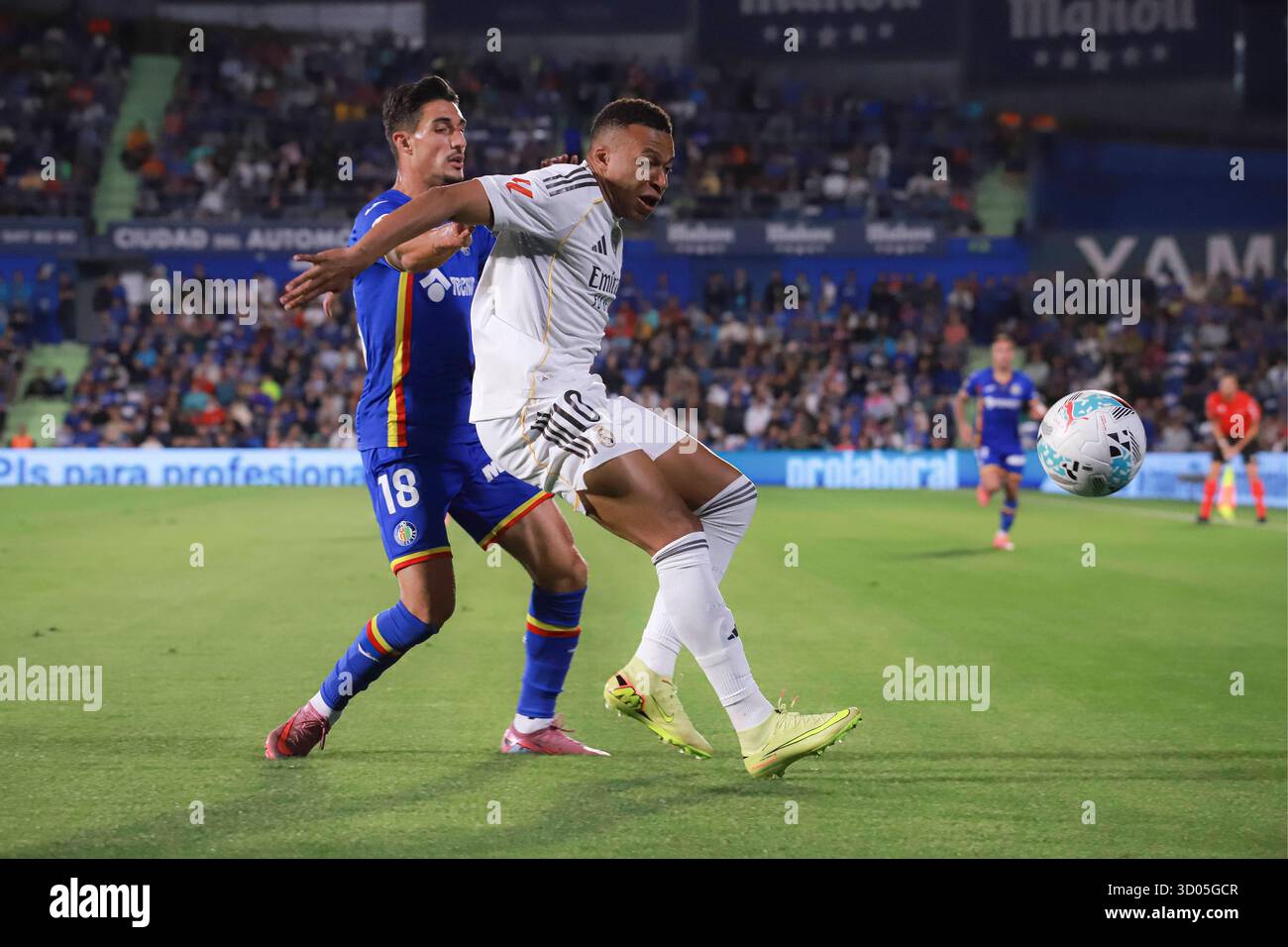 Spanish La Liga EA Sports soccer match Getafe vs Real Madrid at ...