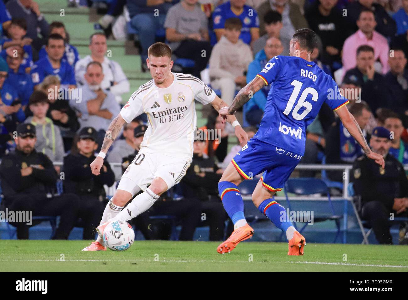 Spanish La Liga EA Sports soccer match Getafe vs Real Madrid at ...