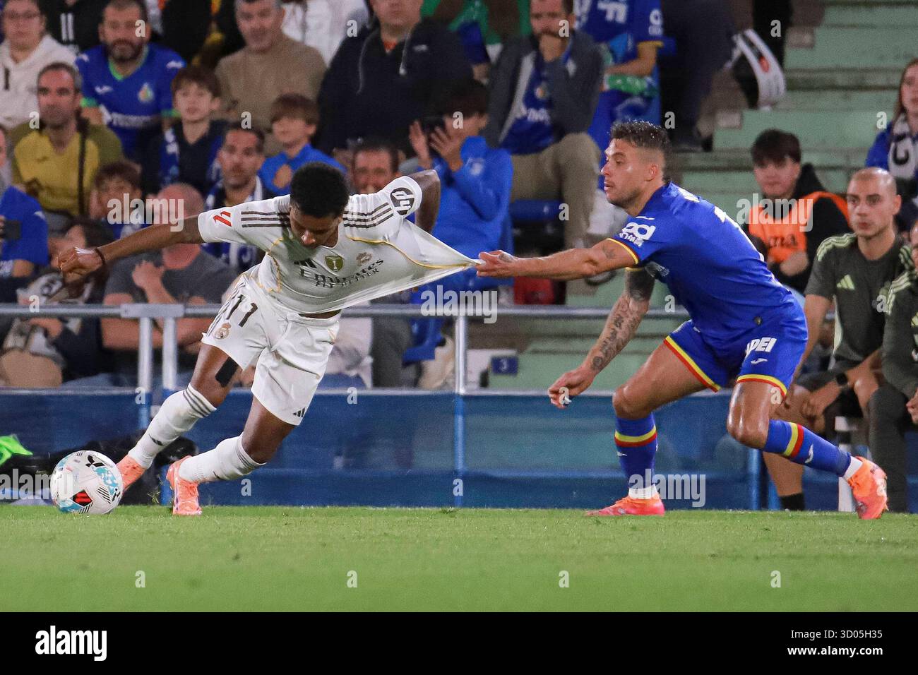 Spanish La Liga EA Sports soccer match Getafe vs Real Madrid at ...
