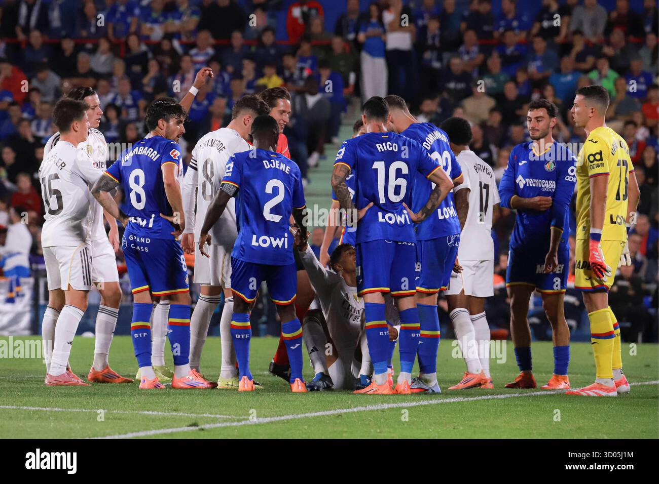 Spanish La Liga EA Sports soccer match Getafe vs Real Madrid at ...