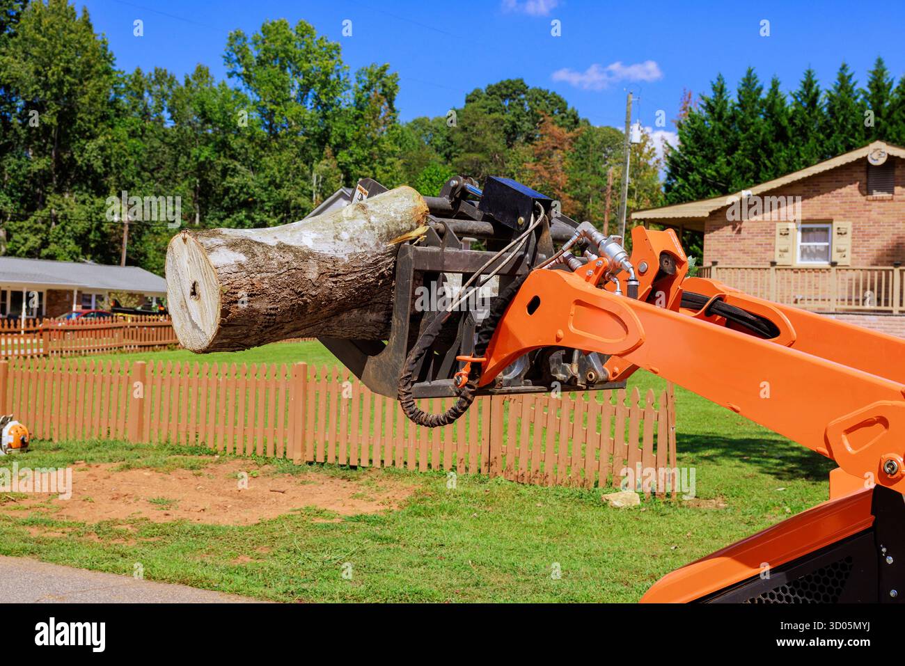 Mini tractor lifts heavy hi-res stock photography and images - Alamy