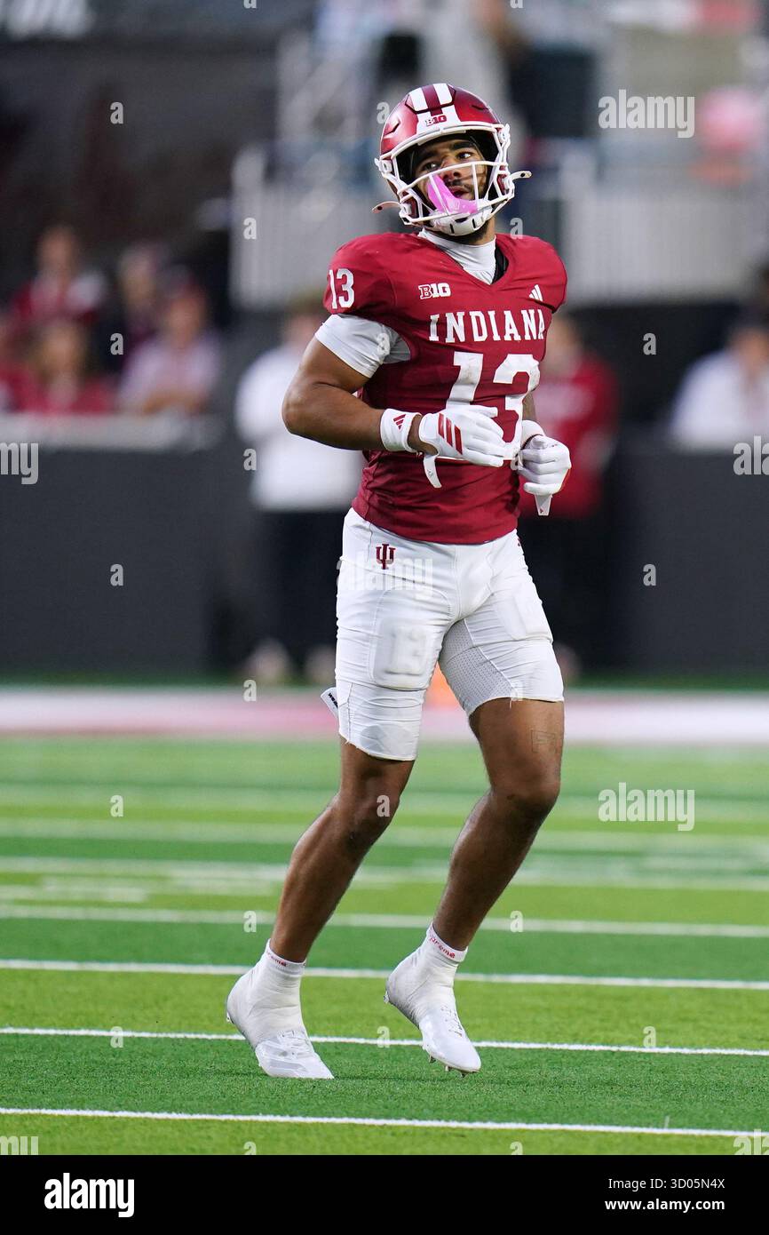 Indiana wide receiver Elijah Sarratt (13) during an NCAA football game ...