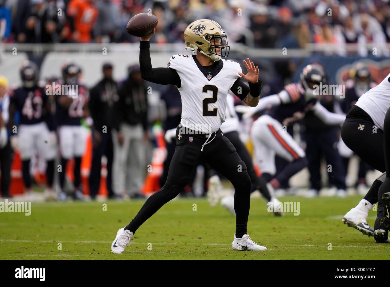 New Orleans Saints quarterback Spencer Rattler (2) during an NFL ...