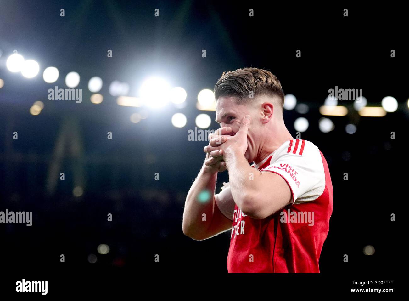 Arsenal’s Viktor Gyokeres celebrates scoring their side's fourth goal ...