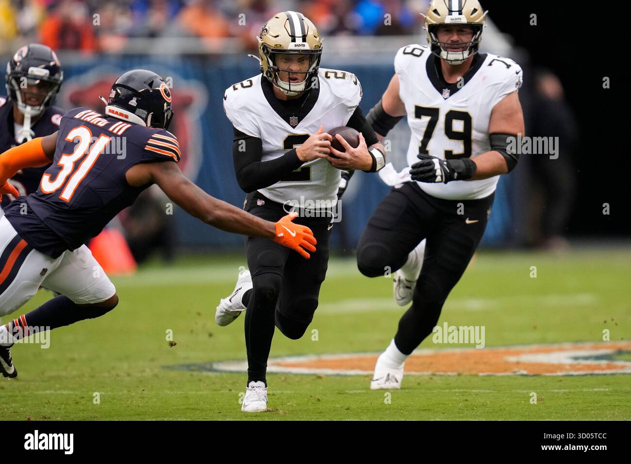 New Orleans Saints quarterback Spencer Rattler (2) runs the ball during ...