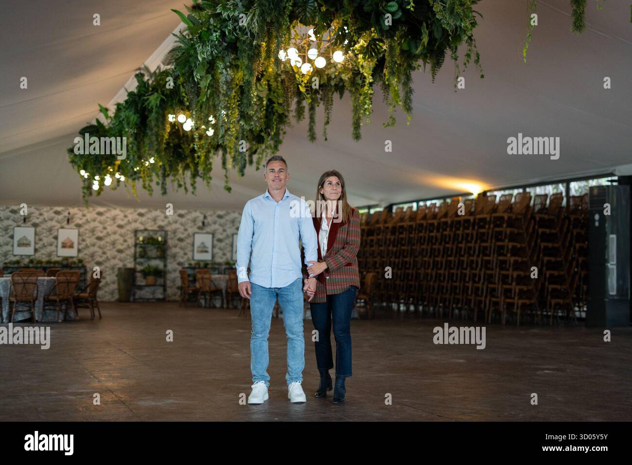 Alfonso Coloma and Lidia Tomás pose for Europa Press on October 20 ...