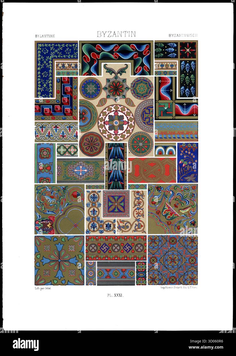 Geometric floral designs in hi-res stock photography and images - Alamy