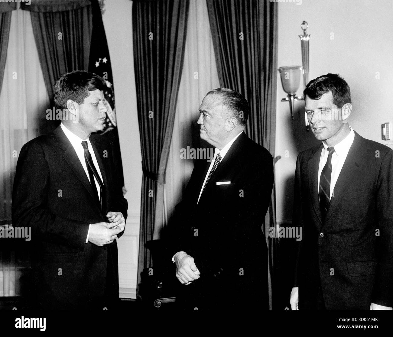 U.S. President John F. Kennedy with U.S. Attorney General Robert ...