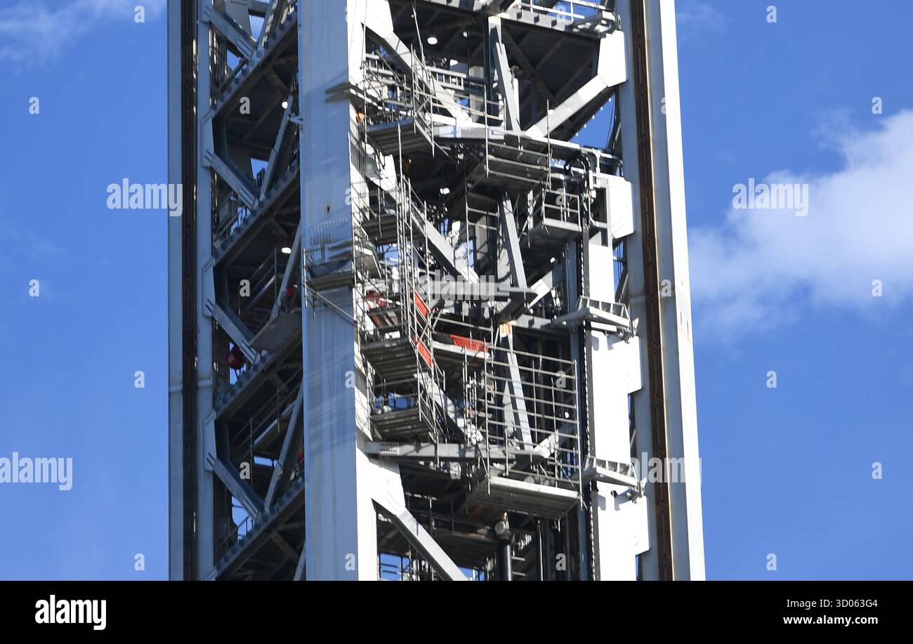 Starship 38 preparations prior to a static fire test on the orbital ...