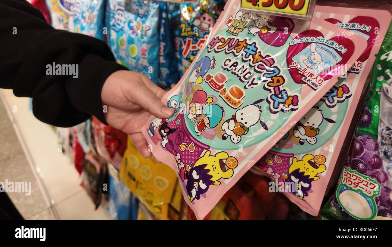 SEOUL, SOUTH KOREA - OCTOBER 11, 2025 - Hand holding a Sanrio ...