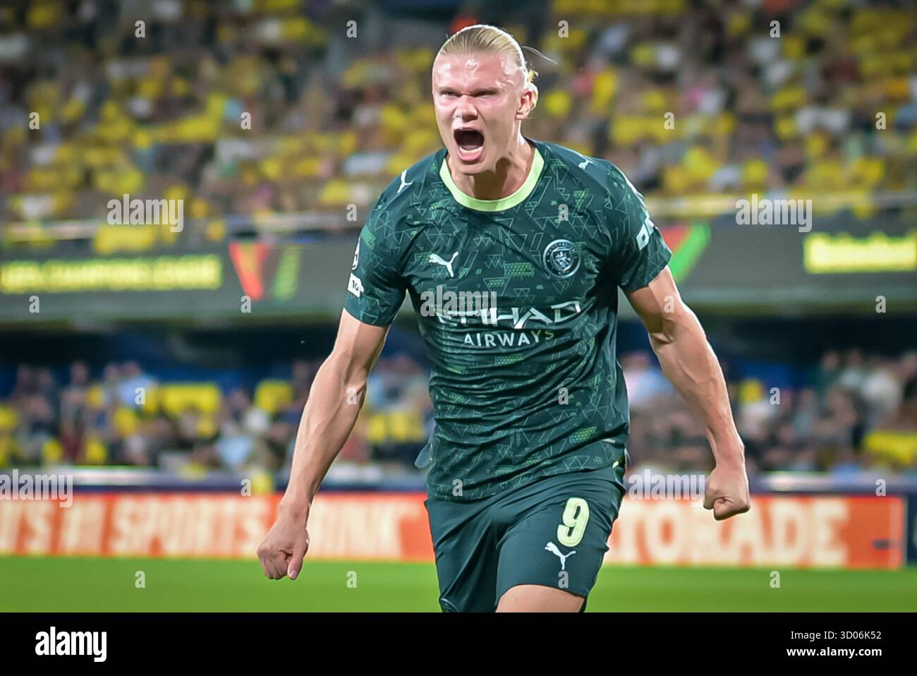 Erling Haaland (Manchester City) celebrates a goal during the UEFA ...