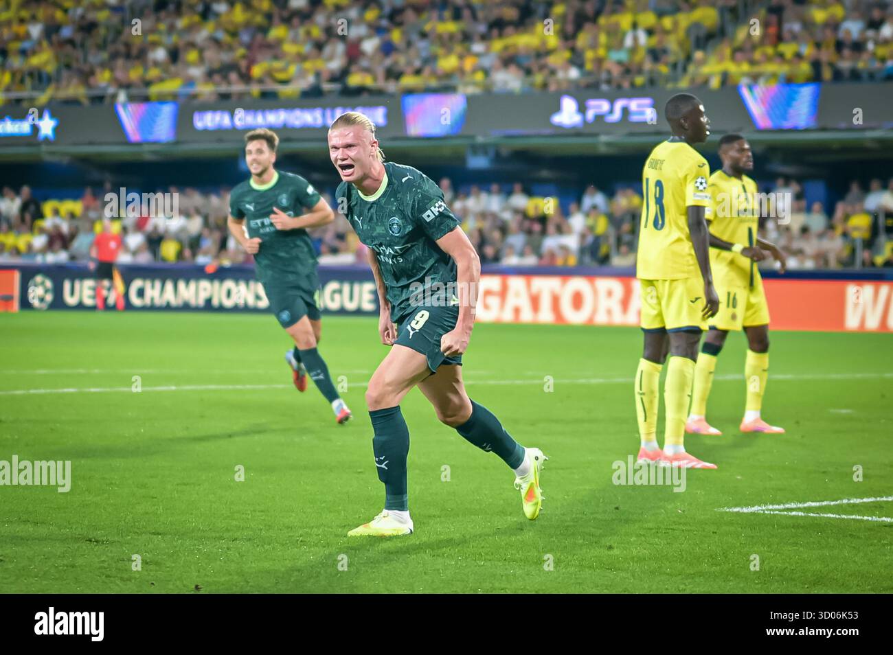 Erling Haaland (Manchester City) celebrates a goal during the UEFA ...