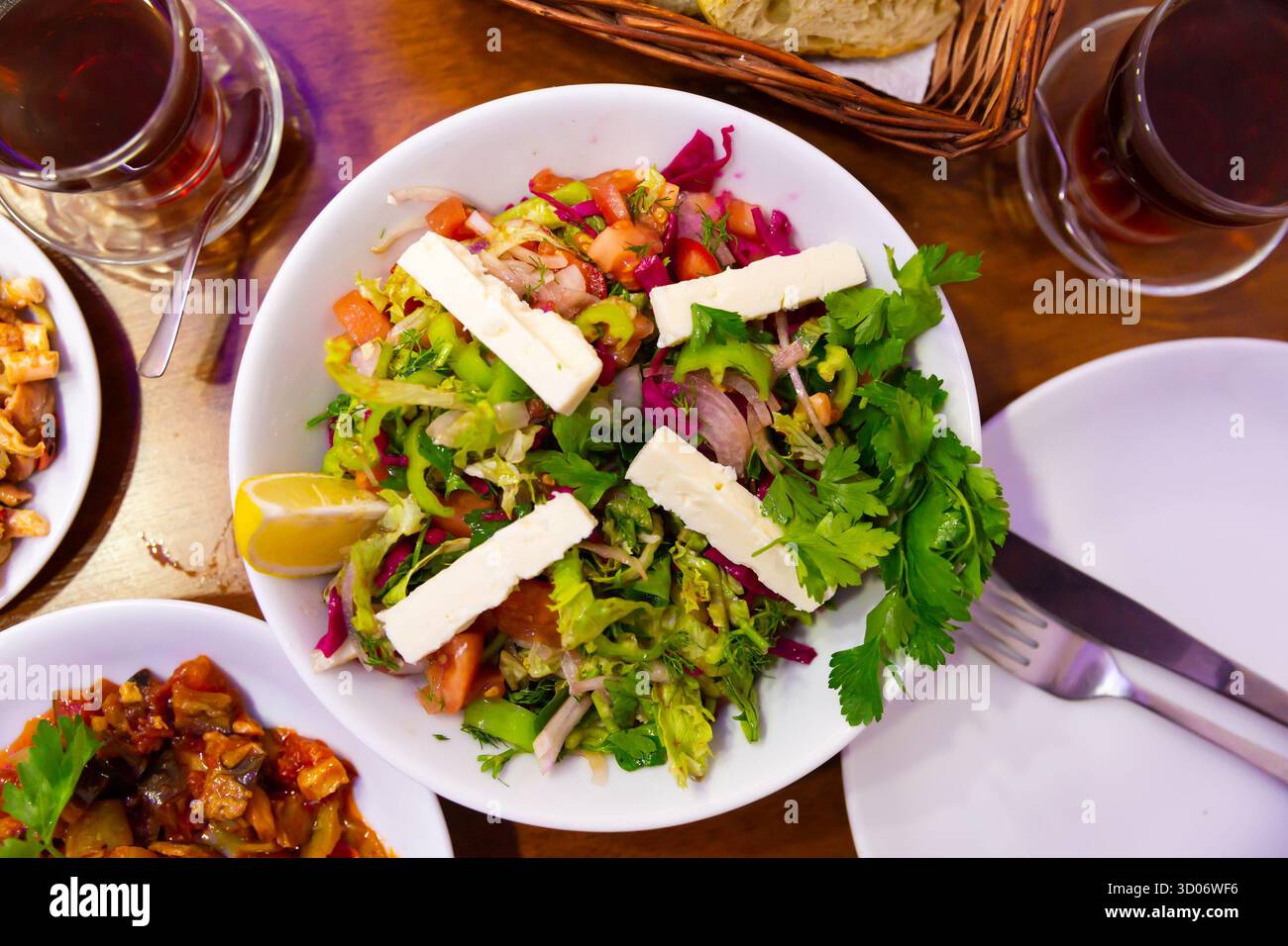 Turkish traditional choban salad Stock Photo - Alamy