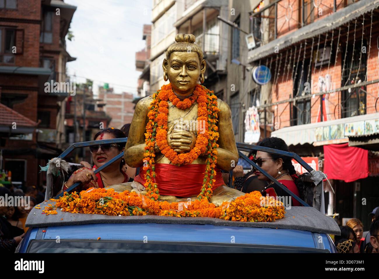 Kathmandu, Bagmati, Nepal. 22nd Oct, 2025. An idol of Sankhadhar Sakhwa ...