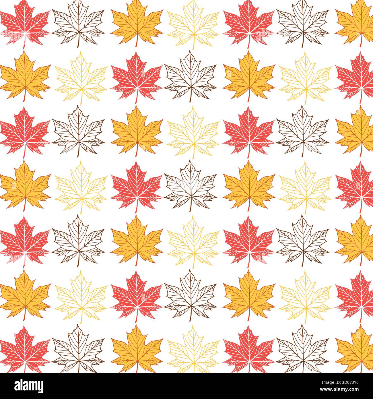 Maple leaf seamless autumn Stock Vector Images - Alamy