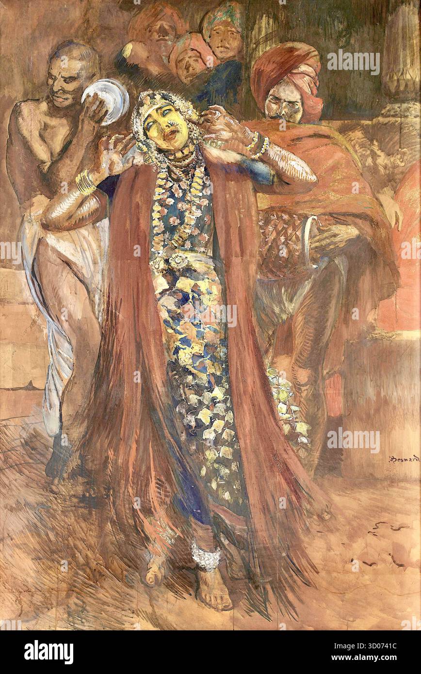 Albert Besnard - Hindu Dancer or The Dancer with the Yellow Mask (1911 ...