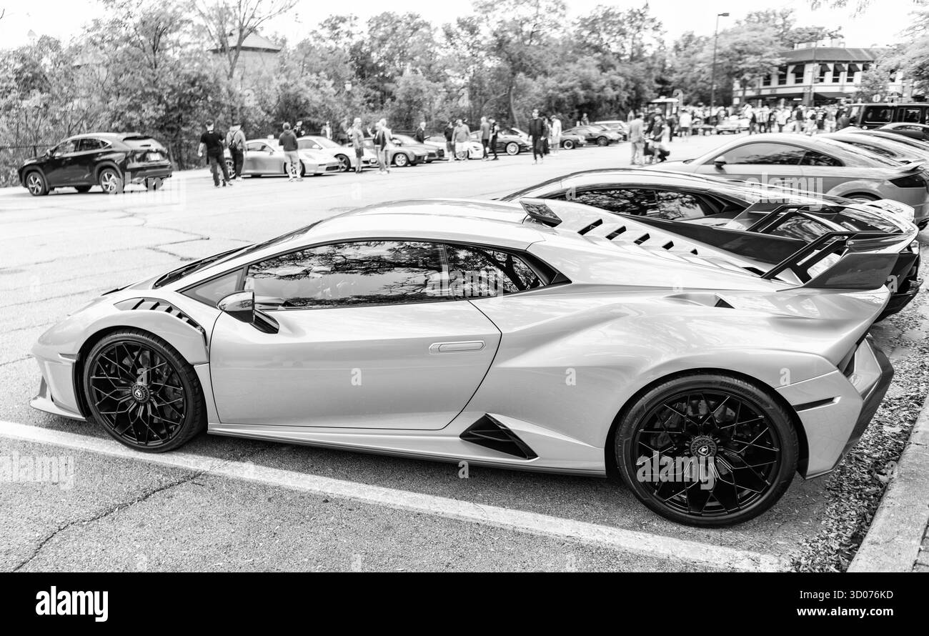 Chicago, Illinois - September 29, 2024: 2021 Lamborghini Huracan STO ...