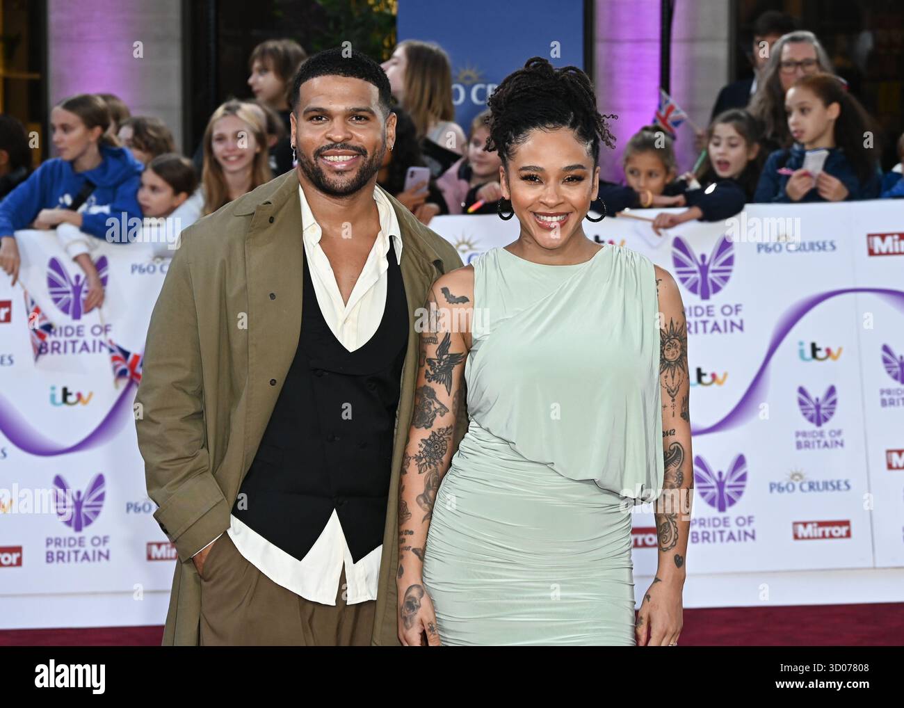 Kola Bokinni and Yinka Bokinni attends Pride Of Britain Awards 2025 at ...