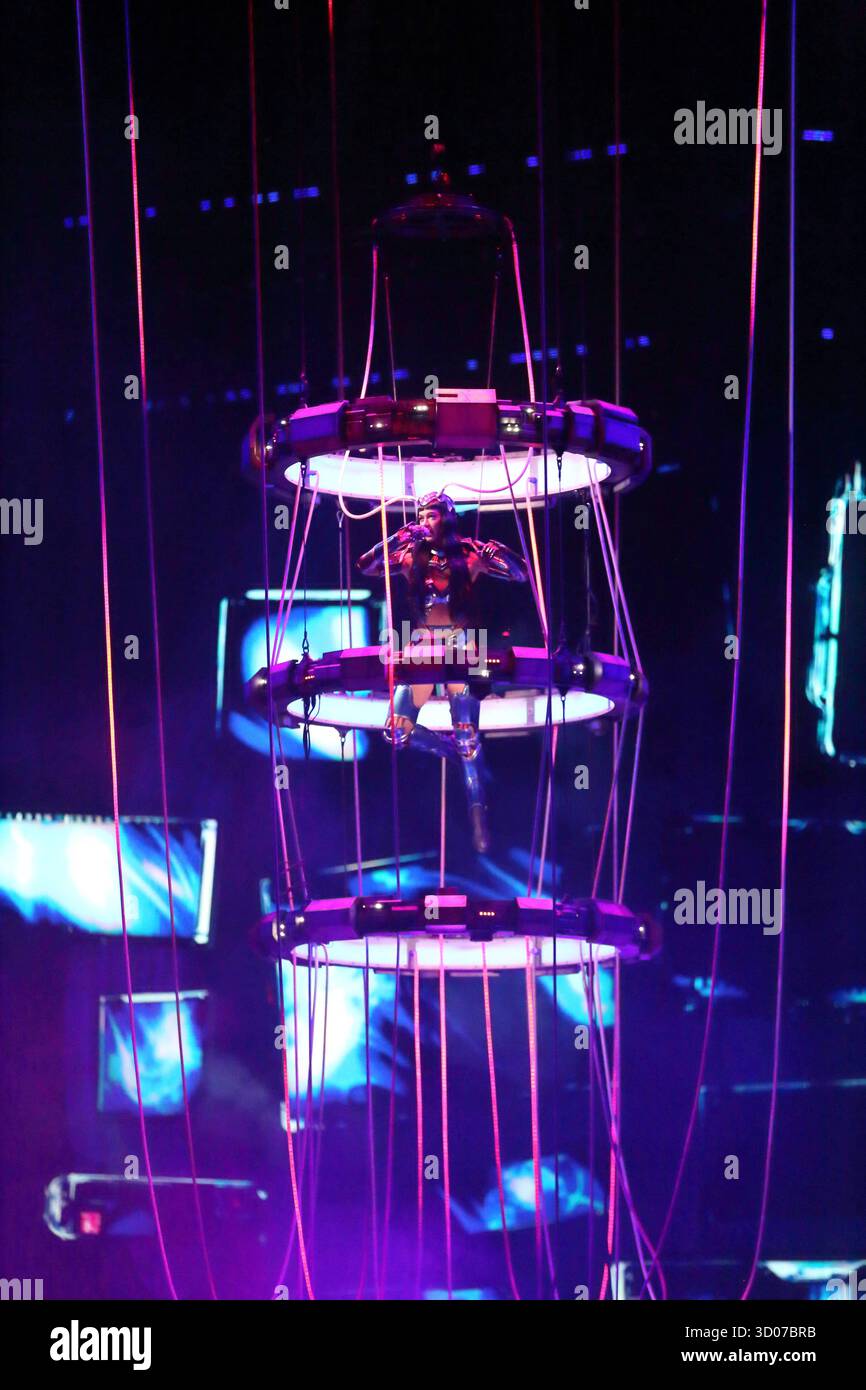 Katy Perry bei einem Konzert in der Uber Arena in Berlin, 21. Oktober ...