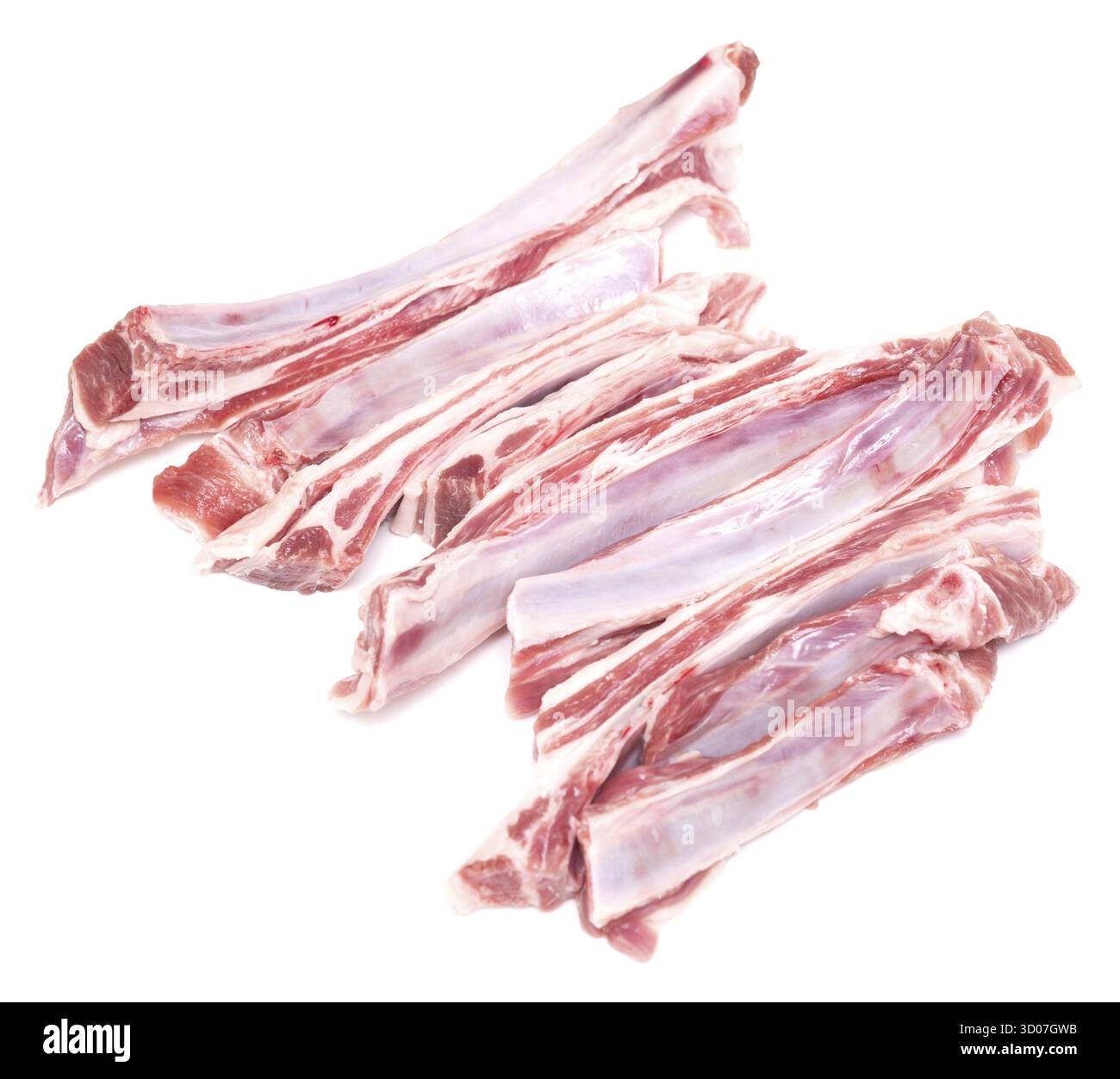 Lamb ribs isolated on Cut Out Stock Images & Pictures - Alamy