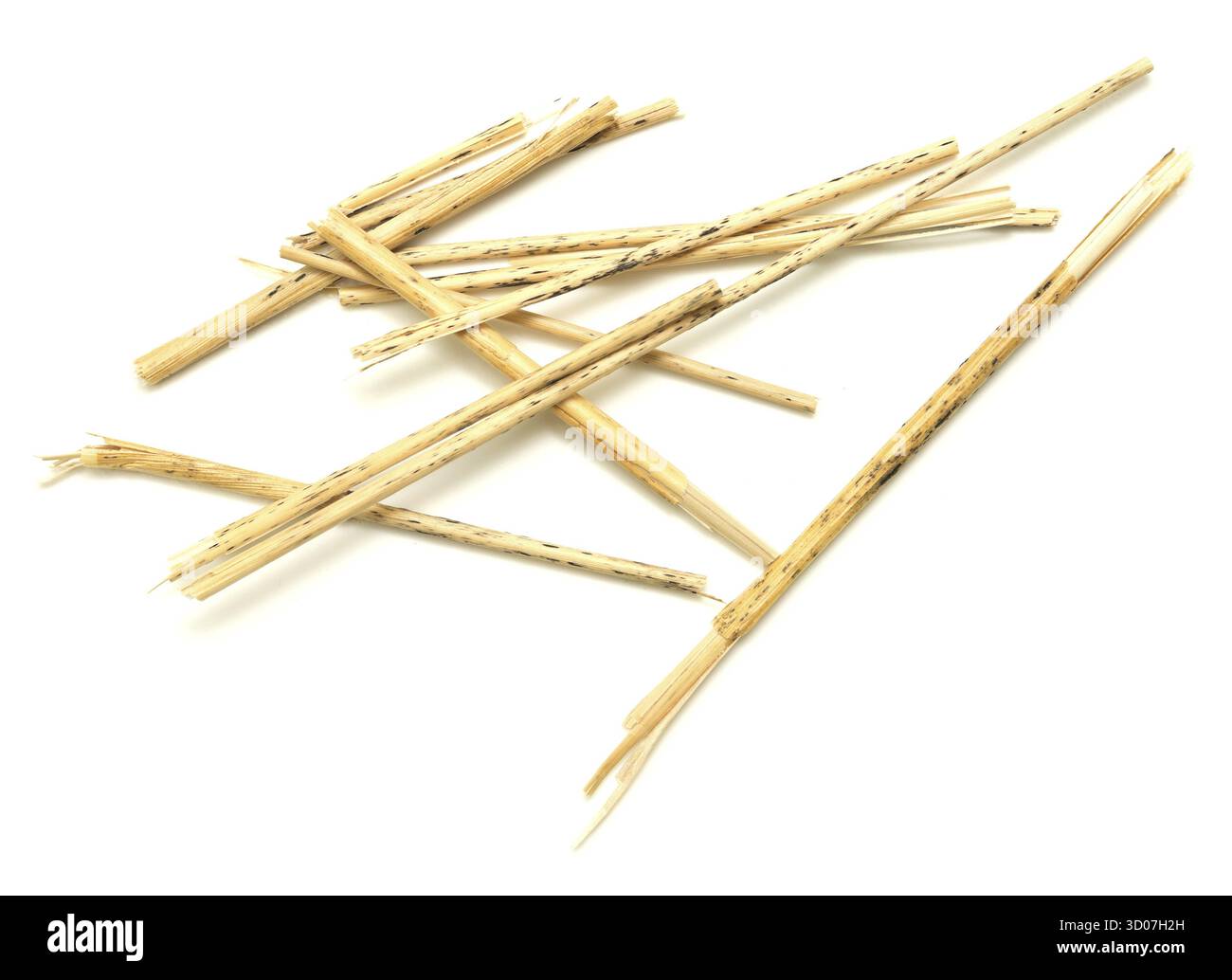 Pile of straw isolated on white background Stock Photo - Alamy