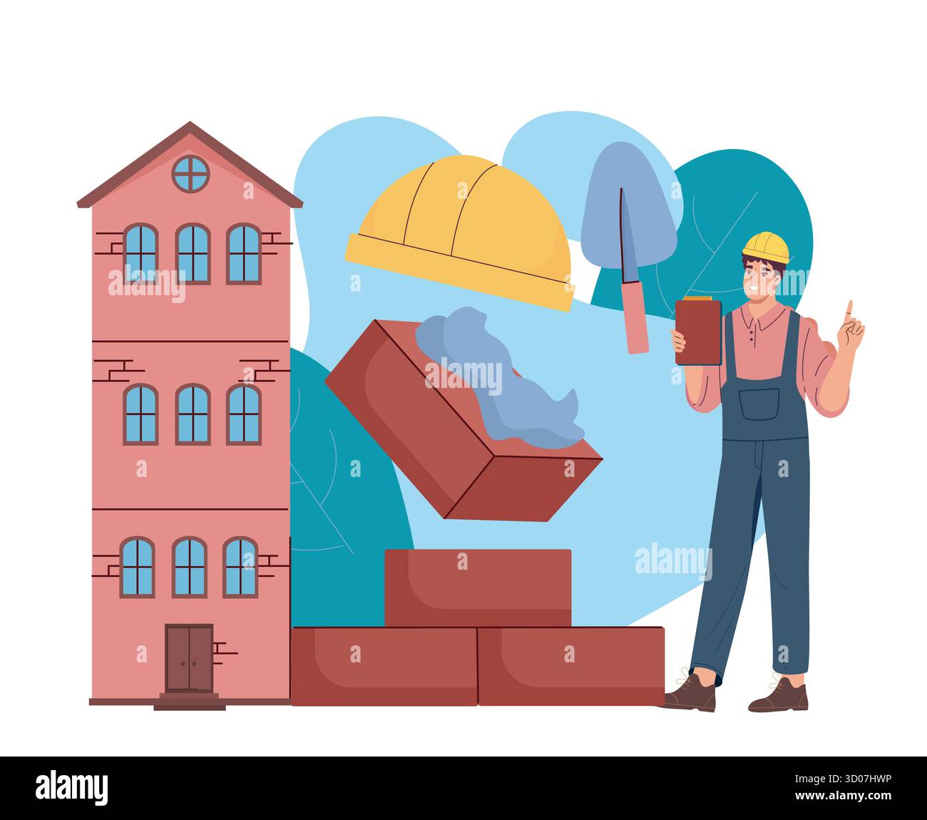 Construction teamwork planning engineer Cut Out Stock Images & Pictures ...