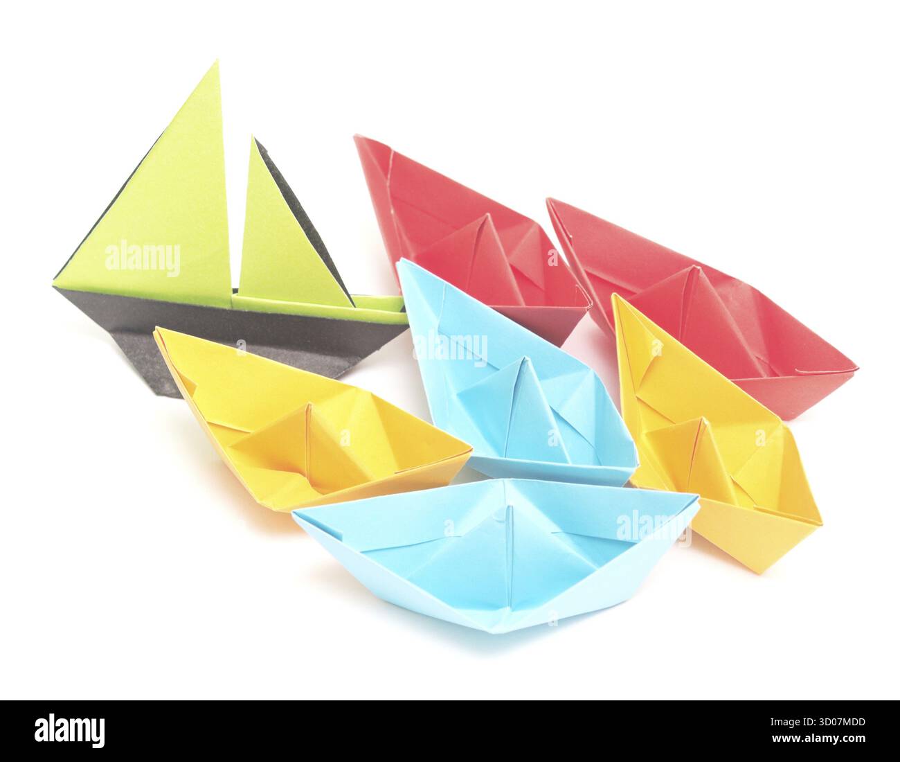 Origami boats Cut Out Stock Images & Pictures - Alamy