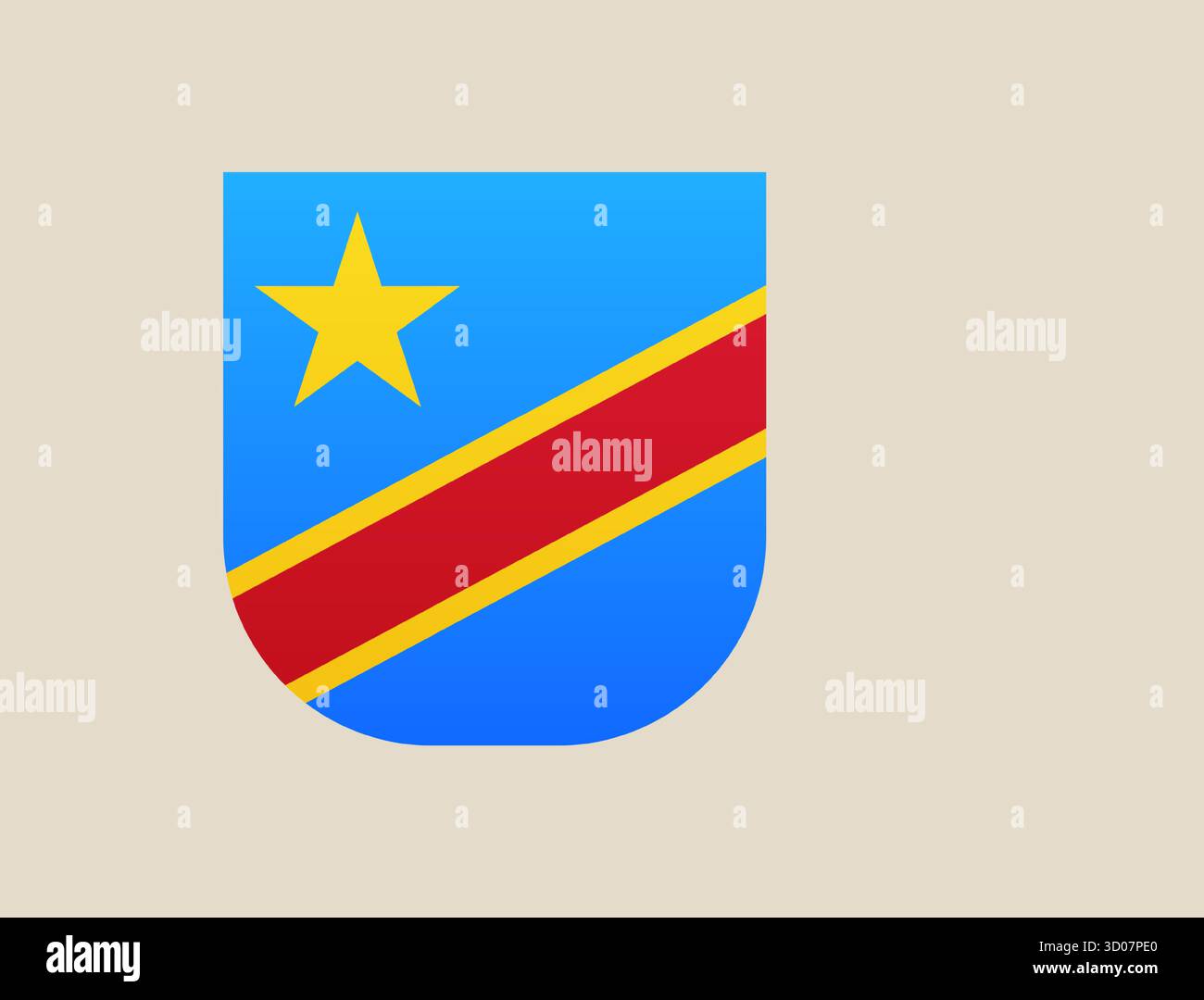 republic congo flag vector illustration. Modern vibrant flag emblem ...