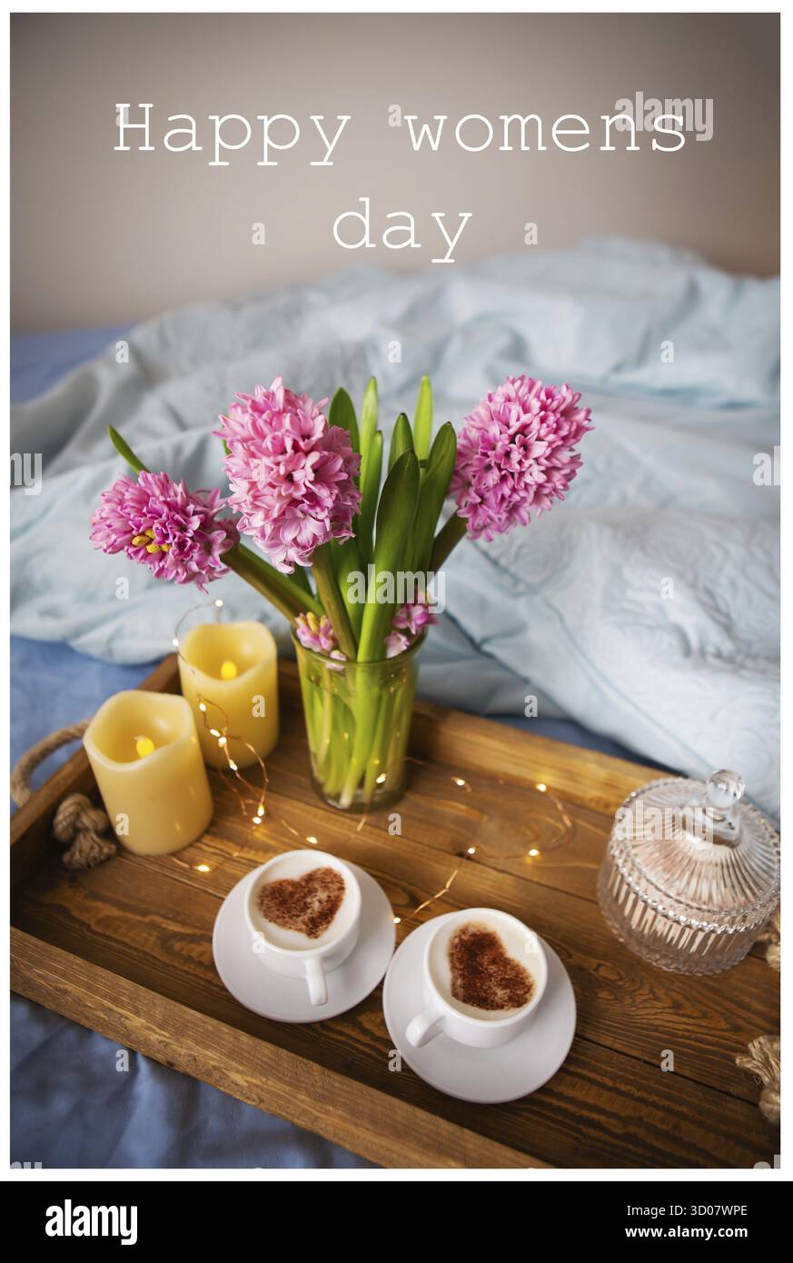 Meal in bed Cut Out Stock Images & Pictures - Alamy