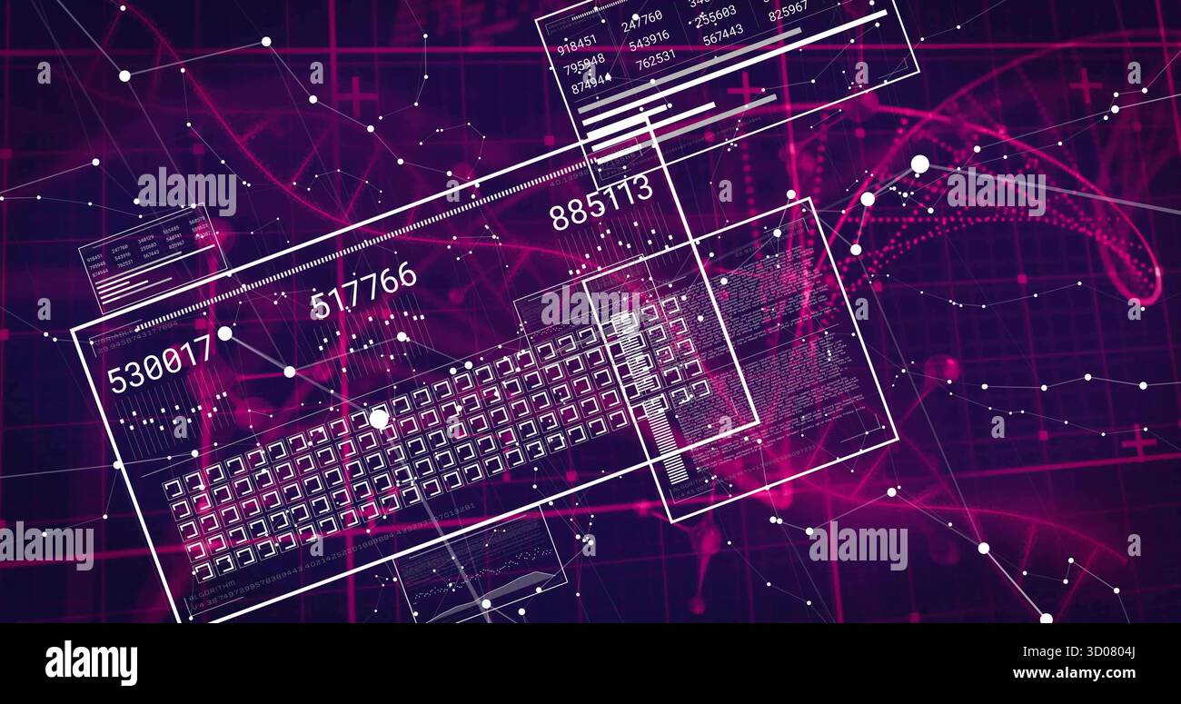 Overlaying keyboard layout with streaming translucent panels showing ...