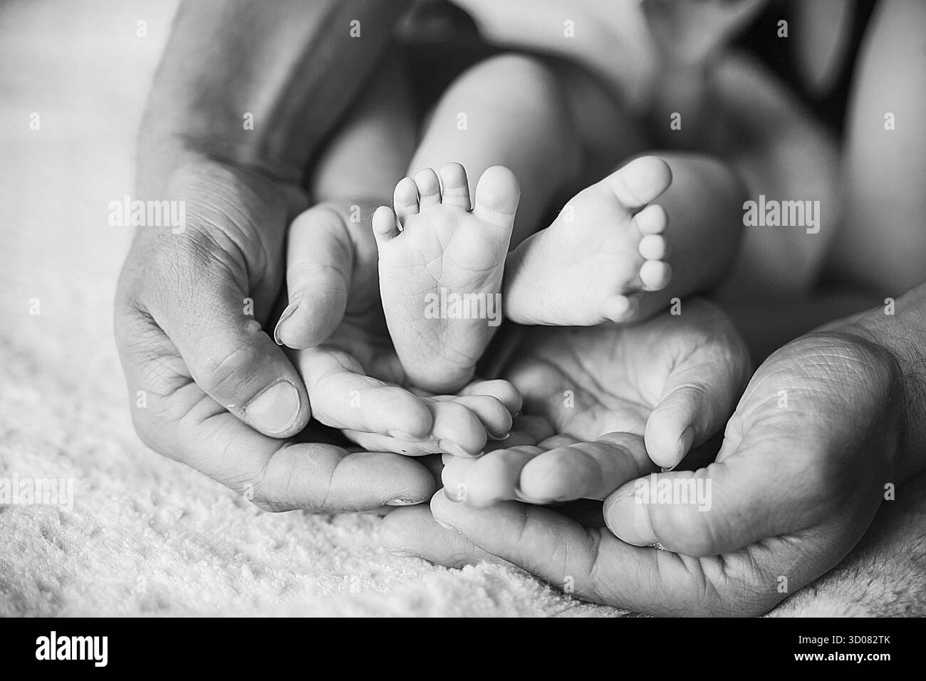 Children feet in black Black and White Stock Photos & Images - Alamy