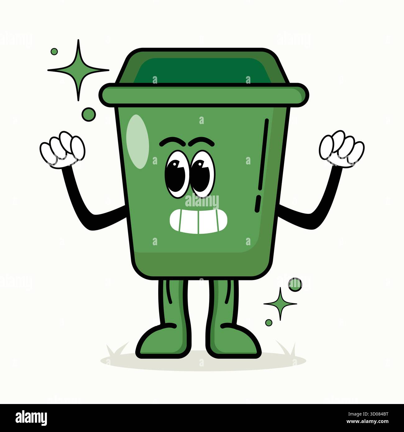 Green garbage waste management Cut Out Stock Images & Pictures - Alamy