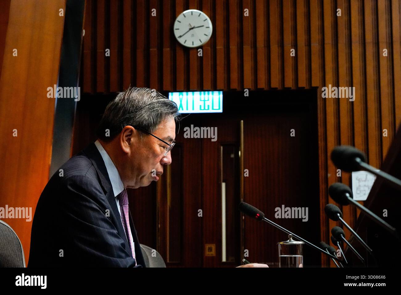 Hong Kong Legislative Council President Andrew Leung Kwan-yuen at his ...