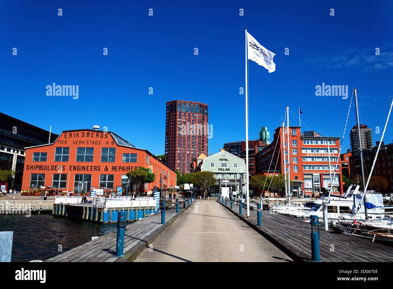Eriksberg area on Hisingen, former shipyard near Alvsborg bridge on May ...