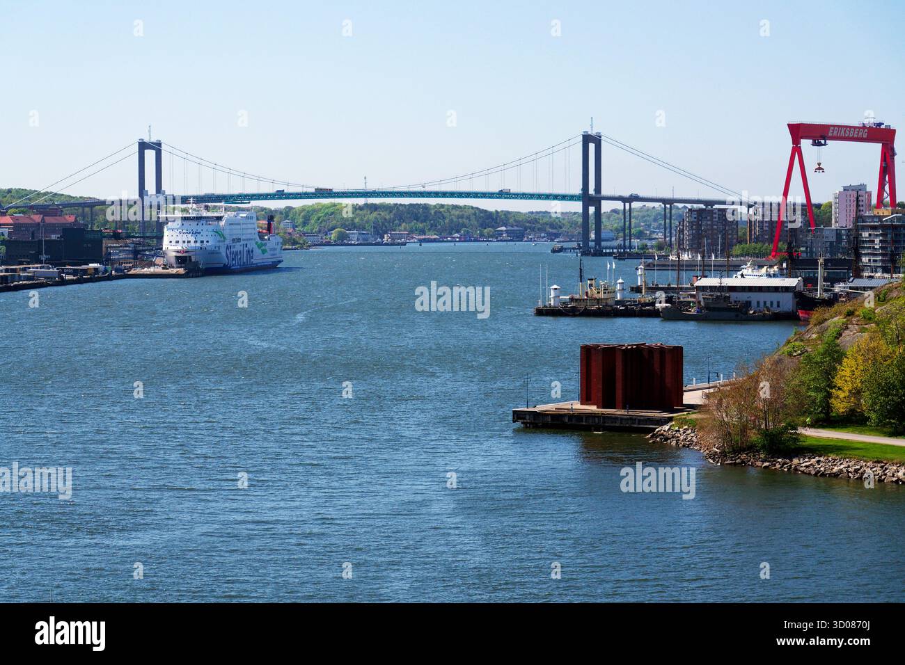 Eriksberg area on Hisingen, former shipyard near Alvsborg bridge on May ...