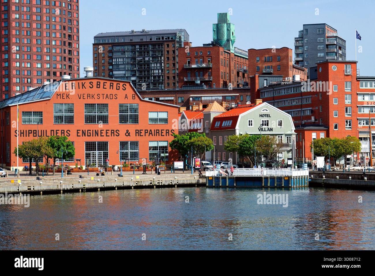 Eriksberg area on Hisingen, former shipyard near Alvsborg bridge on May ...